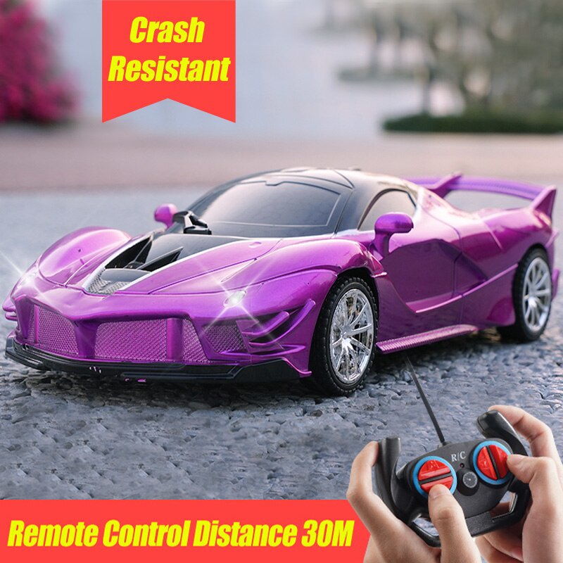 1:16 With Led Light RC Car 2.4G 4CH Remote Control Cars Sports Car High ...