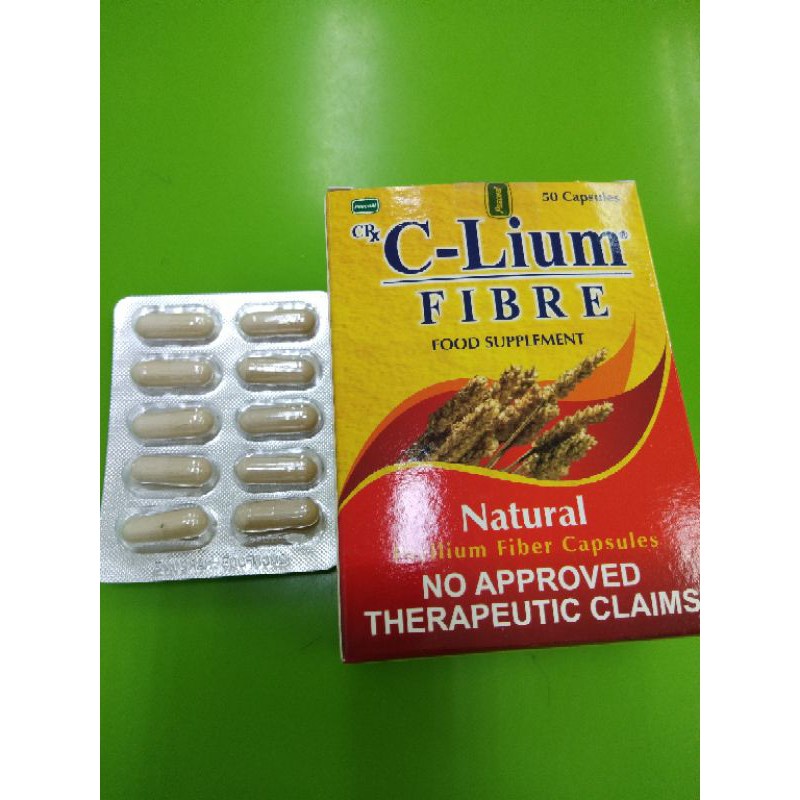 ♣C-Lium Fibre Capsule Food Supplement (50pcs/box) | Shopee Philippines