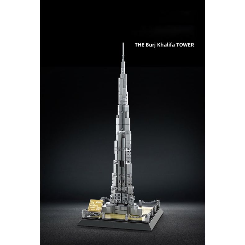 Worlds Tallest Architecture The Burj Khalifa Tower Of Dubai Building ...