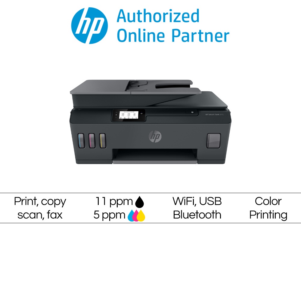 HP Smart Ink Tank 615 A4 Color Printer All in One Printer, Scanner ...