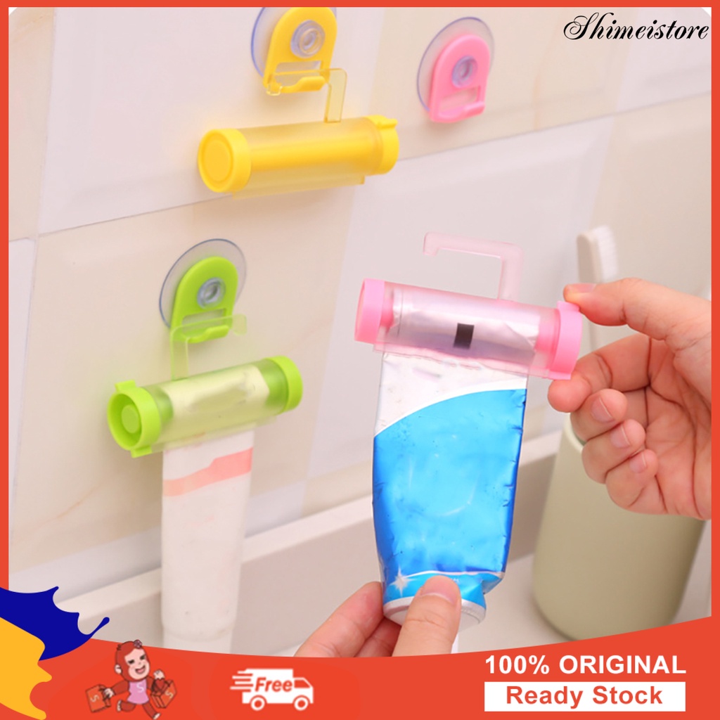 【COD】shimei Toothpaste Dispenser Squeezer Creative Rolling Tube Suction ...