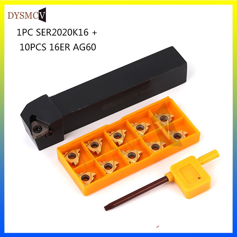 1 unit SER2020K16 CNC lathe turning tool support drill bar with 11 ...