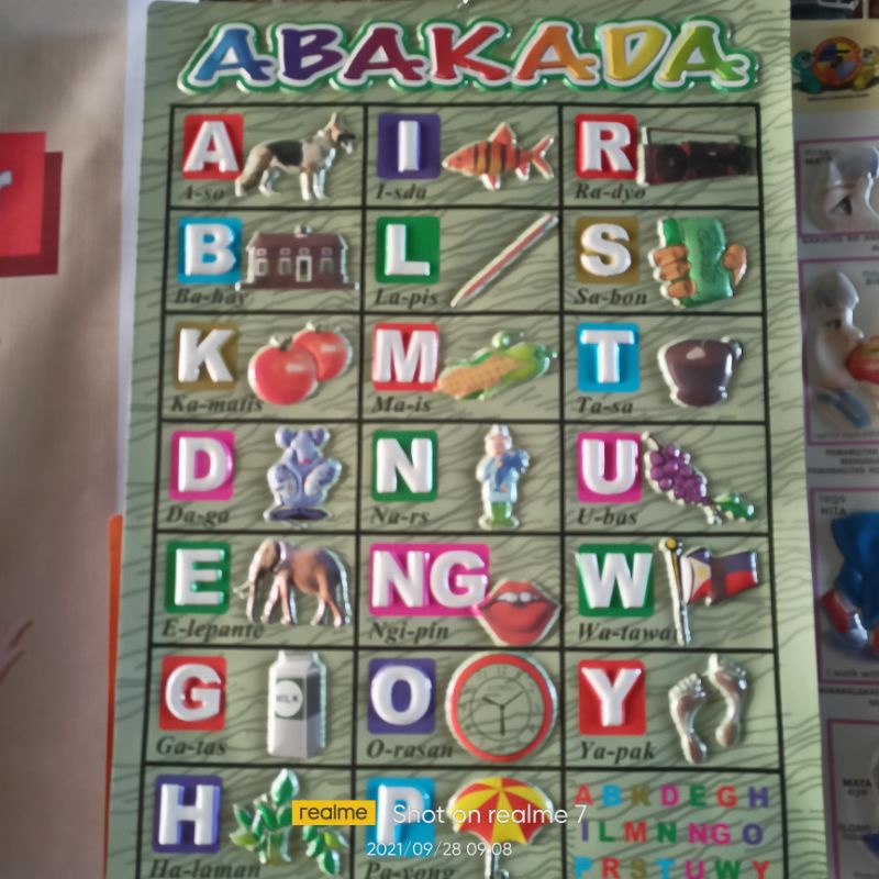 COD LEARNING CHART ABAKADA KIDS | Shopee Philippines