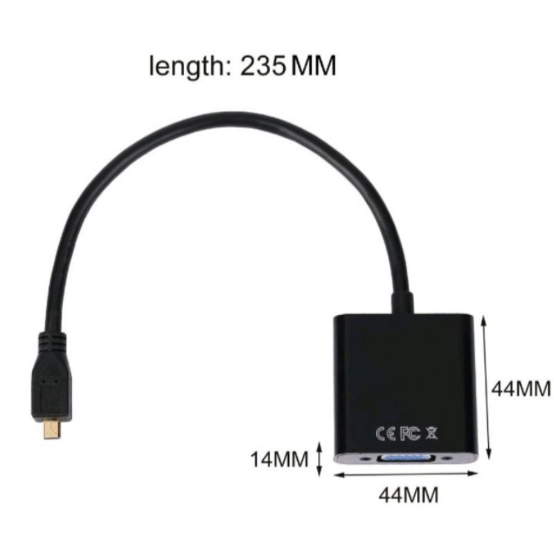 GF29234 MICRO HDMI TO VGA ADAPTER | Shopee Philippines