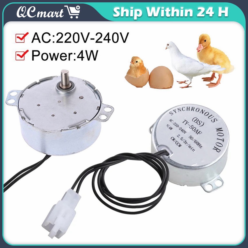 AC 220V Motor Incubator Turn Eggs Motor Farm Animal Incubation ...