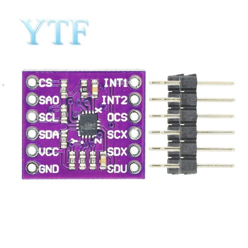 MCU-633 LSM6DSO 6DOF LSM6DSM Gyroscope Attitude Sensor Module 3D Accelerometer 3.3V SPI IIC I2C ...
