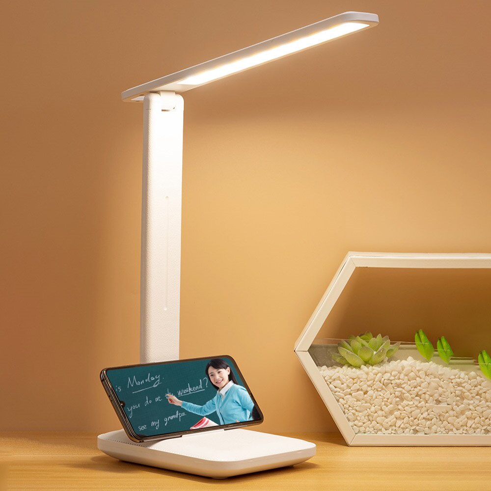 3 Modes Lighting Led Desk Lamp USB Rechargeable Multifunction Foldable ...