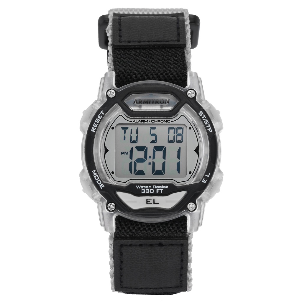 Armitron Sport Black Nylon Strap Digital Watch AR-45/7004CBK | Shopee ...