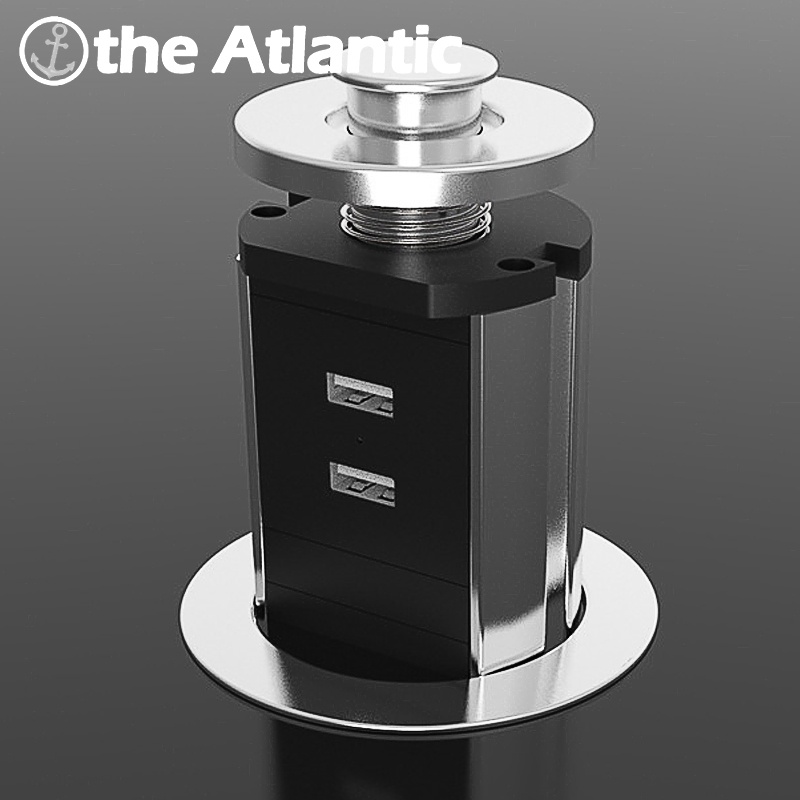 LY ☏Eu French With USB PULL Pop Up Retractable Socket Hidden Desktop ...