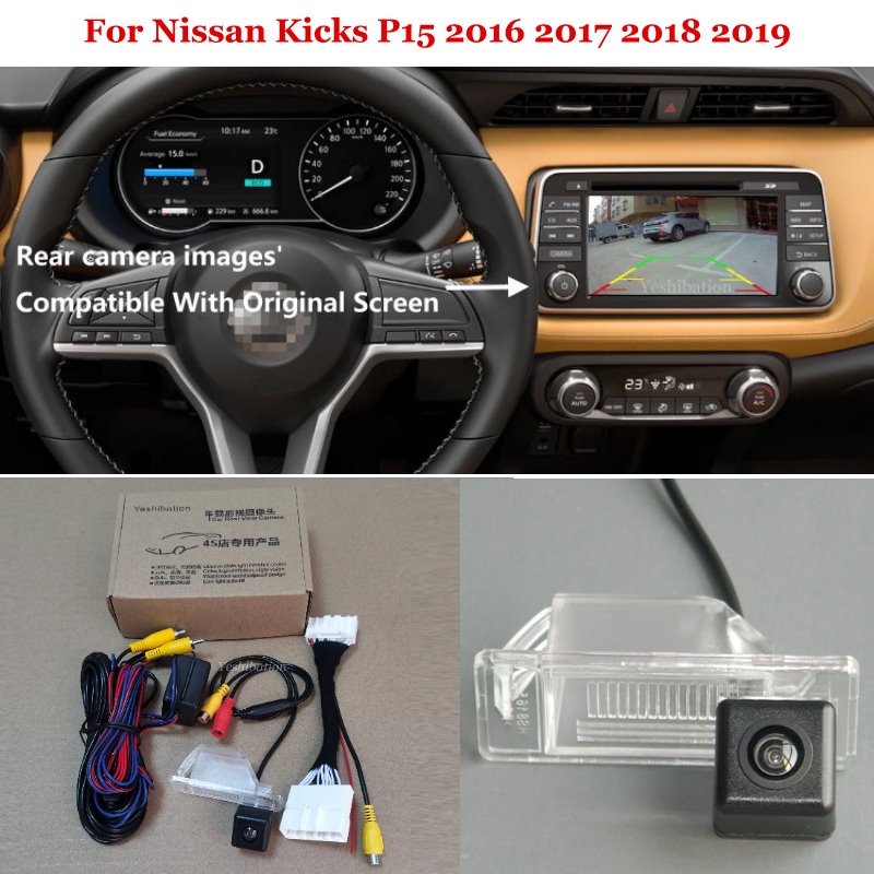 Car Rear View Camera For Nissan Kicks P15 2016 2017 2018 2019 Connect ...