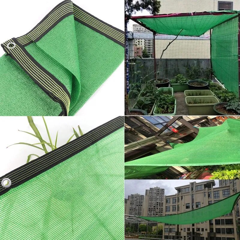 6Pin 80% Anti-UV HDPE Green Sunshade Net Swimming Pool Car Garages ...