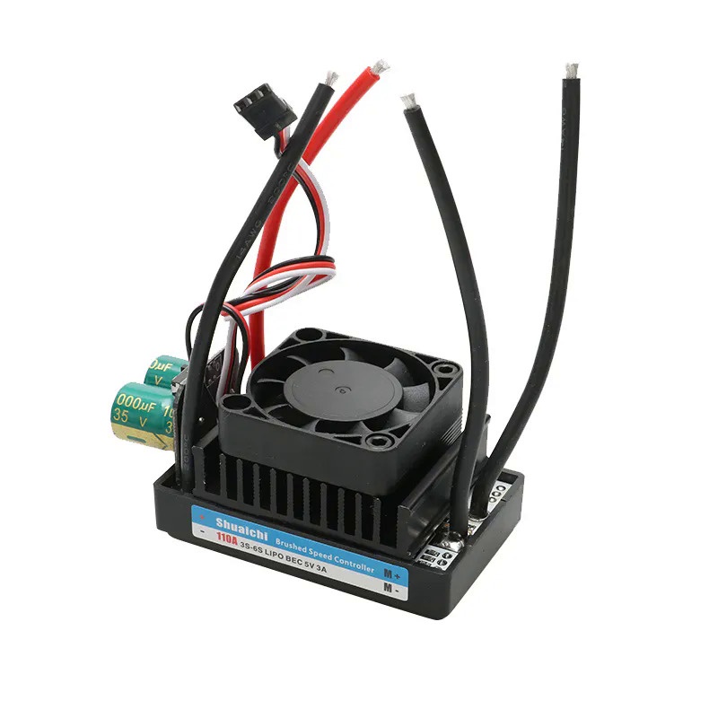 1PCS Upgraded Version 3-6S 110A Bidirectional Brushed ESC 12V 24V ...