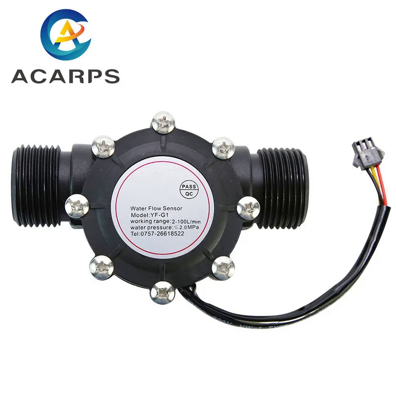 1/2" 3/4" 1" 1-1/2" 1-1/4" 2" Water Flow Sensor Hall Flow Sensor Flow ...
