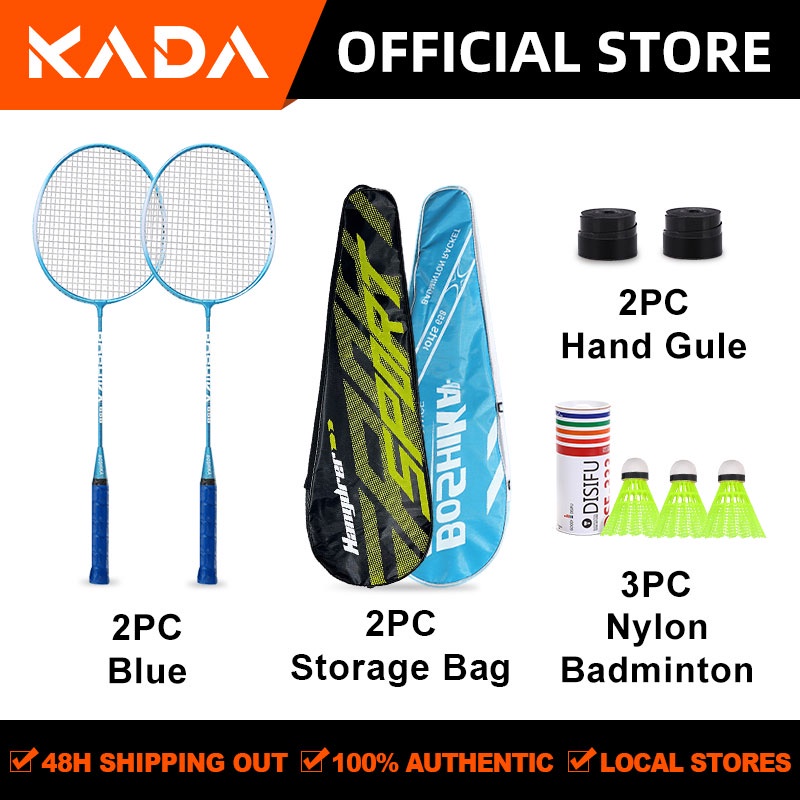 KADA 2PCS Badminton Racket Original Set Light Durable Alloy Adult Gym ...