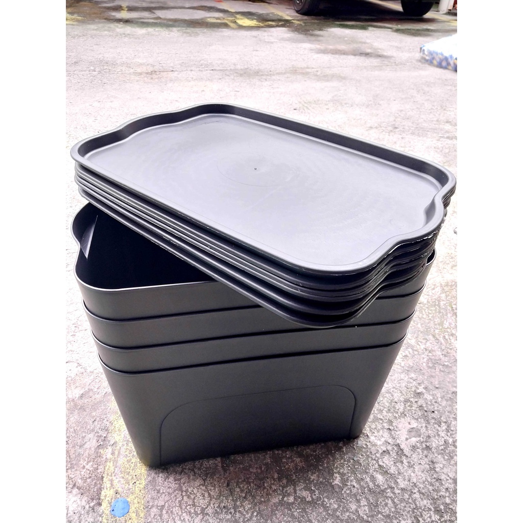 NEW DESIGN Mas Makapal Mas Pinaganda XL PLASTIC STORAGE BOX WITH COVER ...