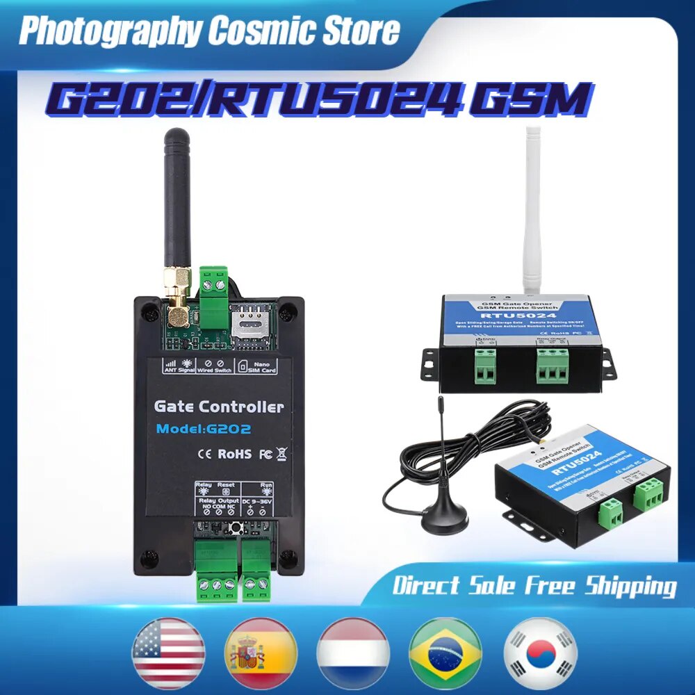 G202/RTU5024 Gsm Gate Opener Automatic Goor Gsm Relay 12V For Home ...