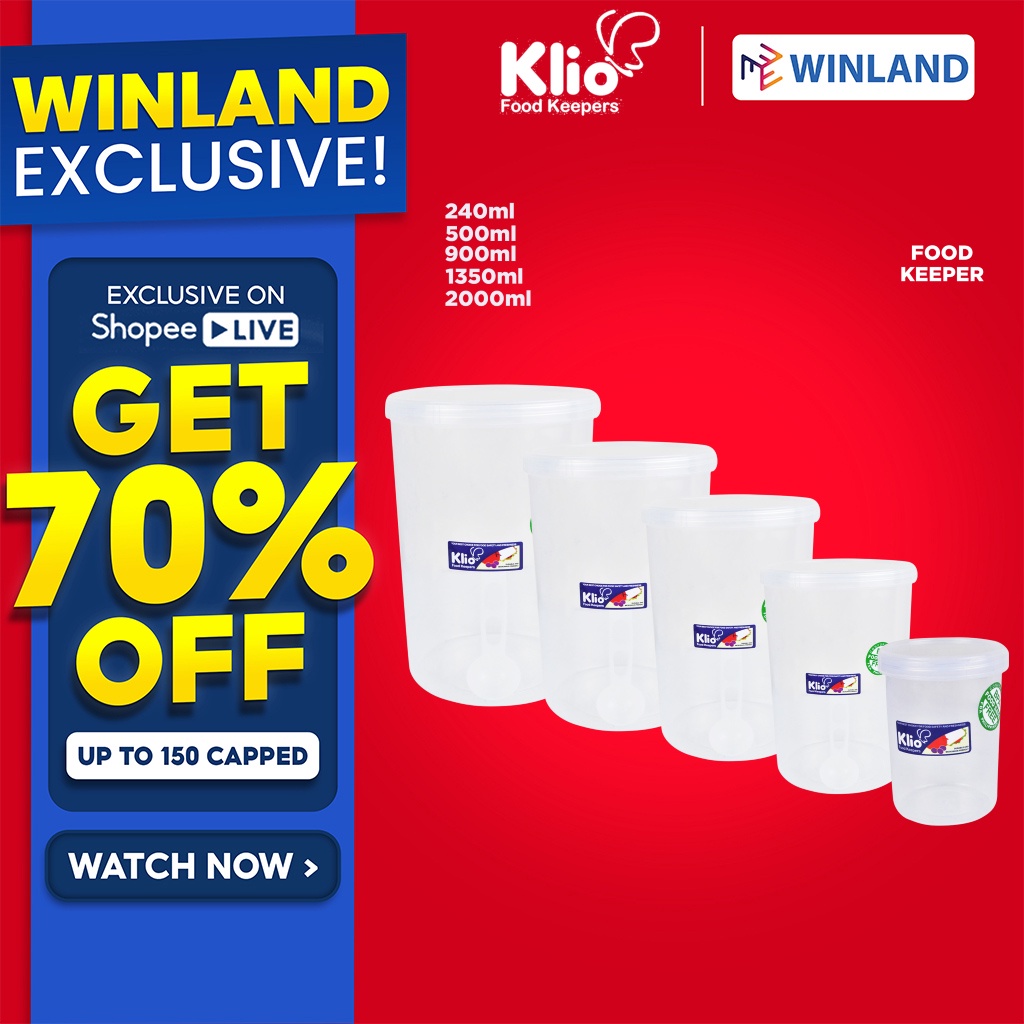 Klio by Winland Twist Series (LONG) Stackable Food Keeper Kitchenware ...