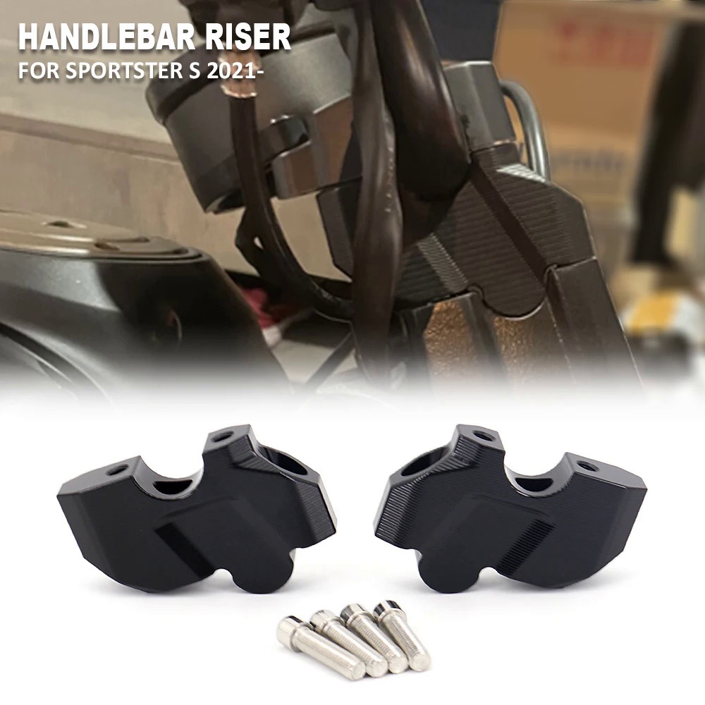 CNC Aluminum Motorcycle Handle Risers Bar Handlebar Clamp Mount Bars ...