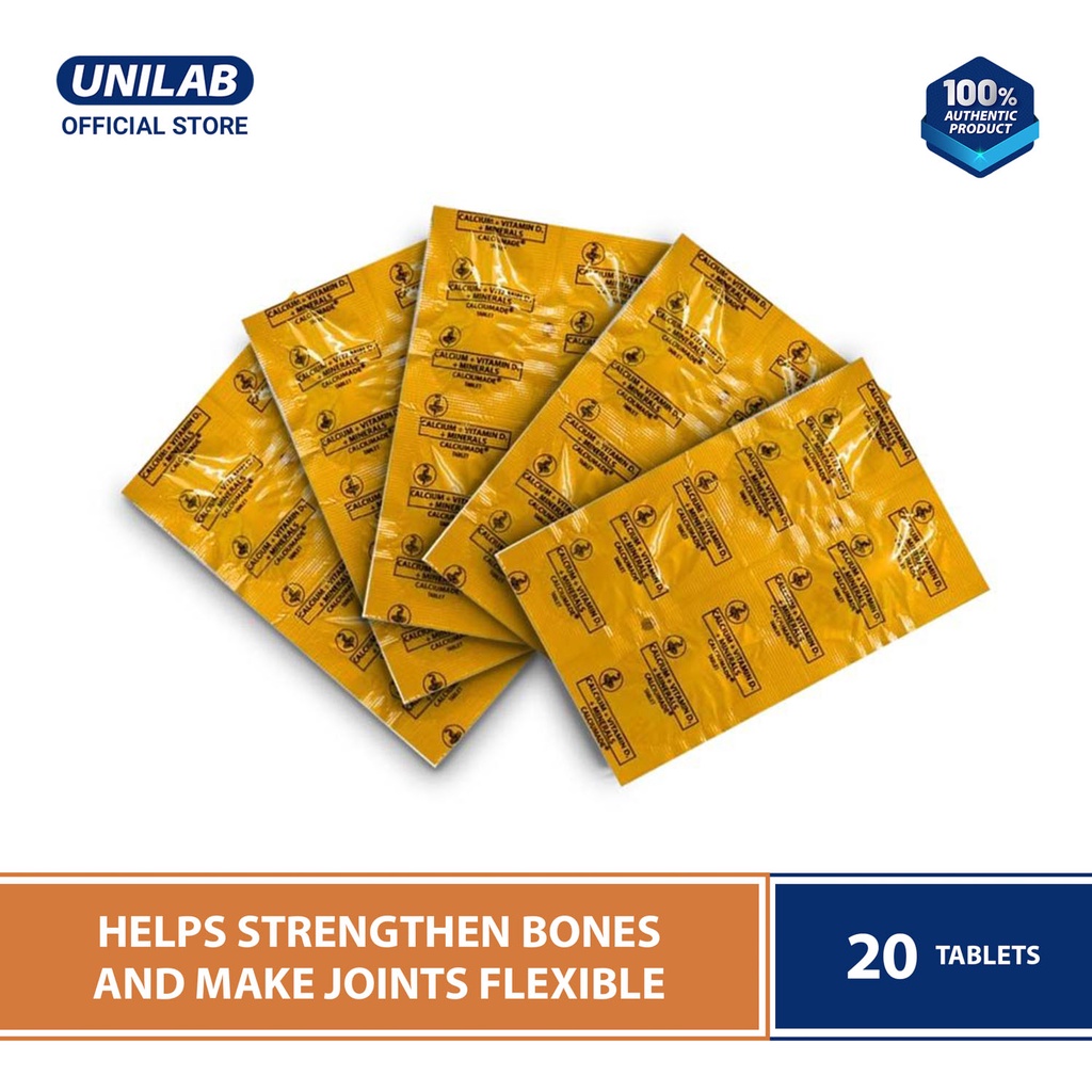 Calciumade 20 Tablets (Helps Strengthen Bones And Make Joints Flexible ...