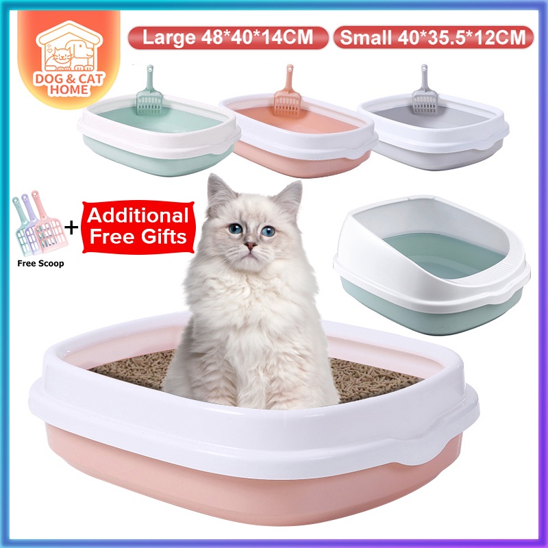 【Thickening】Cat Litter Box With Scoop Kitten Litter Box Cat Toilet Cat ...