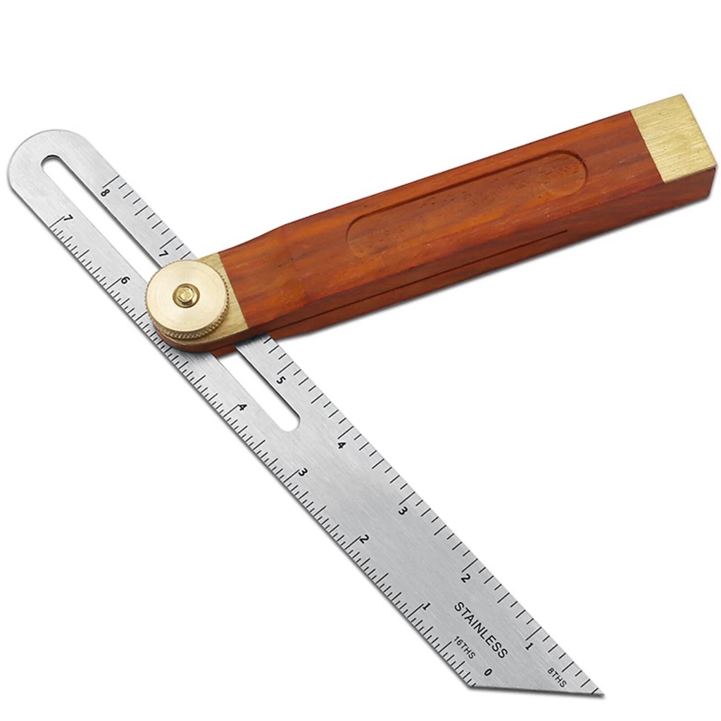 Angle Rulers Gauges Stainless Steel Ruler Square Sliding T-Bevel With ...