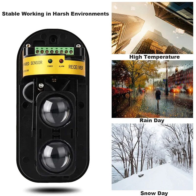 Waterproof Dual Beam Sensor Active Infrared Intrusion Detector IR 20m ... Waterproof Dual Beam Sensor Active Infrared Intrusion Detector IR 20m ...