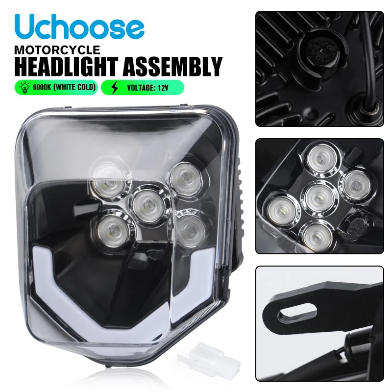 ☯For Husqvarna TE 300 250 FE 350 450 FC TC 701 Motorcycle LED Headlight ...