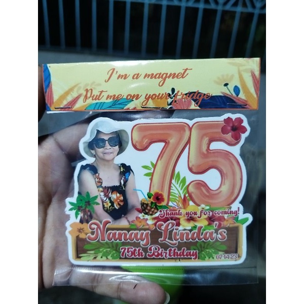 Ref Magnet number 75 plantita design | Shopee Philippines