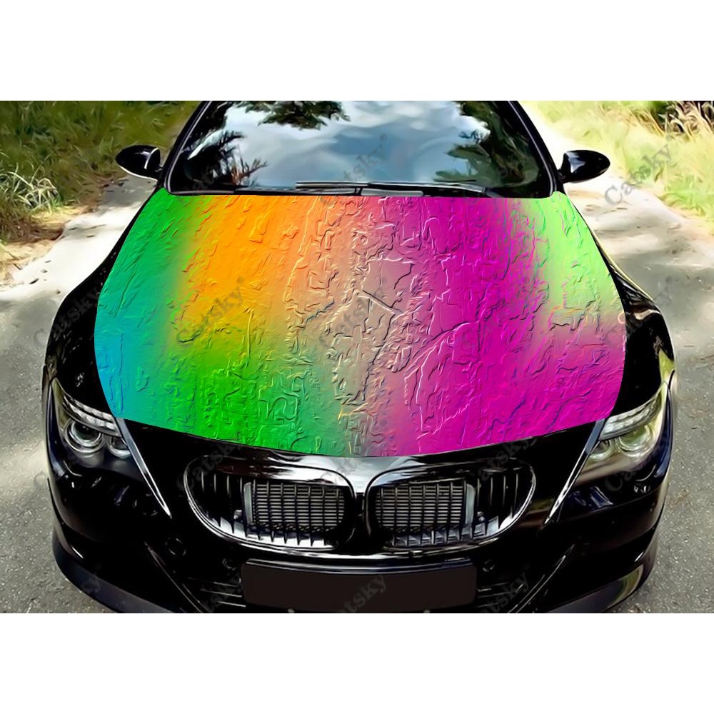 ☛Colour Grunge Texture Car Hood Vinyl Stickers Wrap Vinyl Film Engine ...