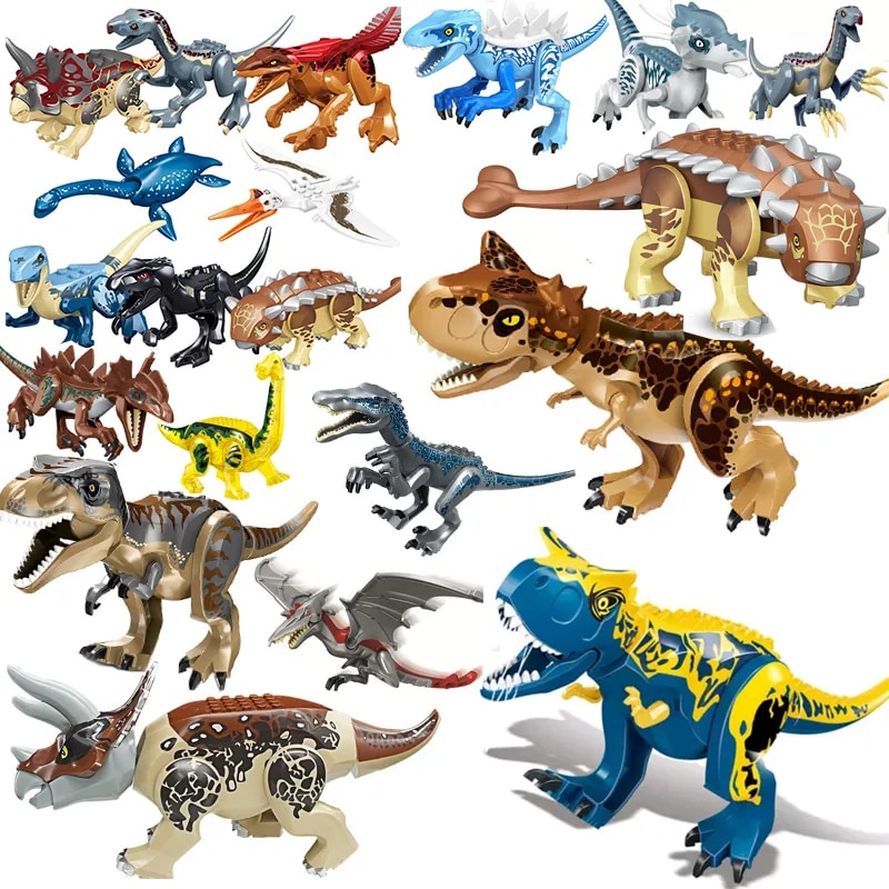 Jurassic World 3 Brutal Raptor Building Blocks Dinosaur Bricks ...
