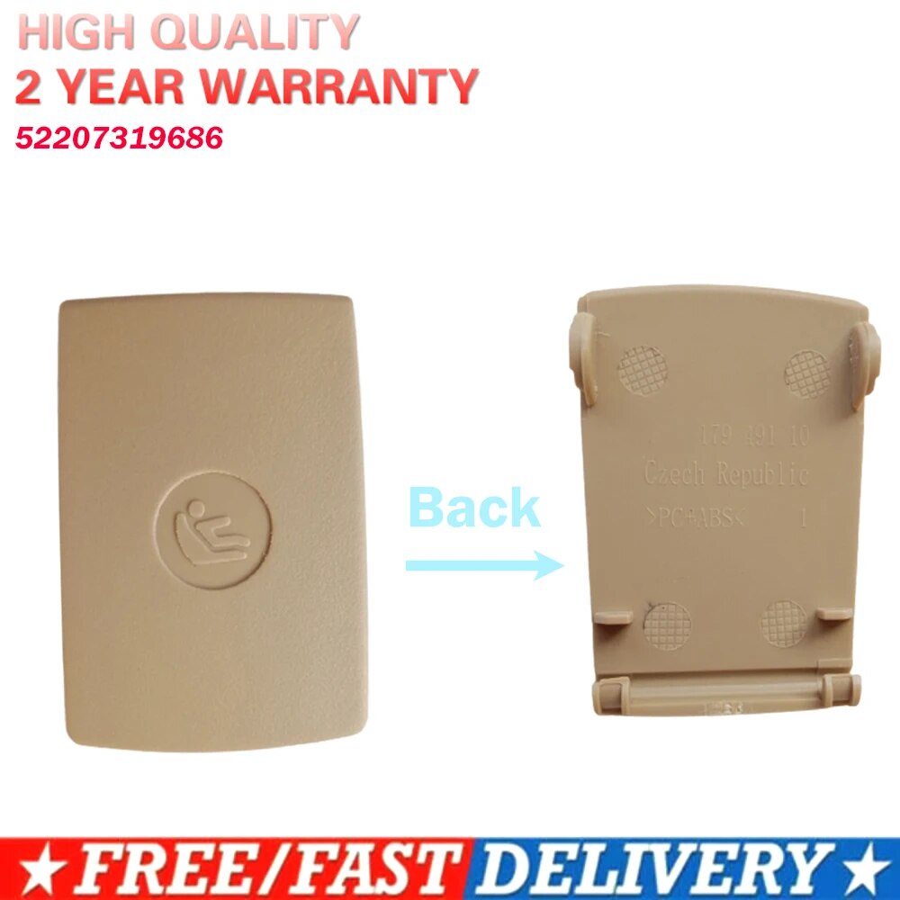 ☃52207319686 Black/Beige NEW Rear Child Seat Fixing ISOFix Cover For ...