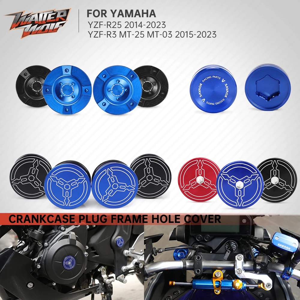 ⋌For Yamaha YZF-R25 YZF-R3 YZF R25 R3 MT-03 MT-25 MT03 MT25 Frame Hole ...