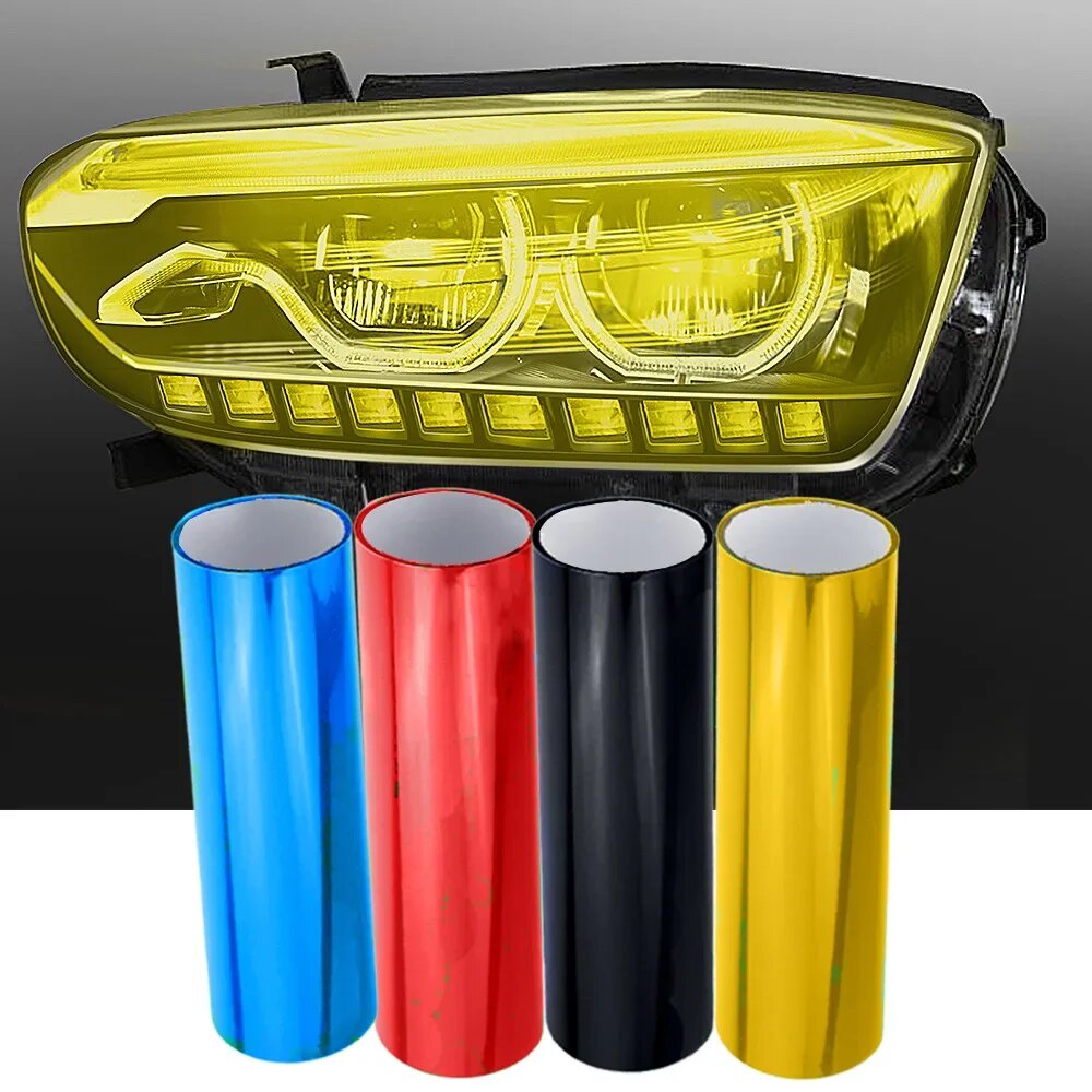 PVC Car Headlight Lamp Film Fog Lamp Sticker 30x120cm Car Headlight ...