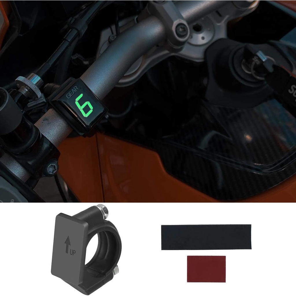 Motorcycle Gear Indicator Holder Speed Display Bracket fit 22mm-26mm ...