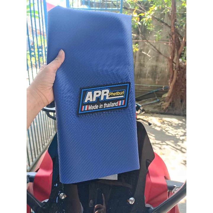 APR BLUE FOR YAMAHA AEROX 155 |THAI APR SEAT COVER WALA TAHI|RUBBER ...