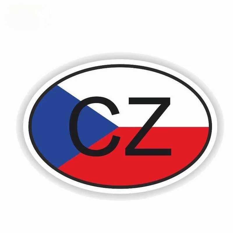 Creative Czech Republic CZ Country Code Reflective Windows PVC Vinyl ...