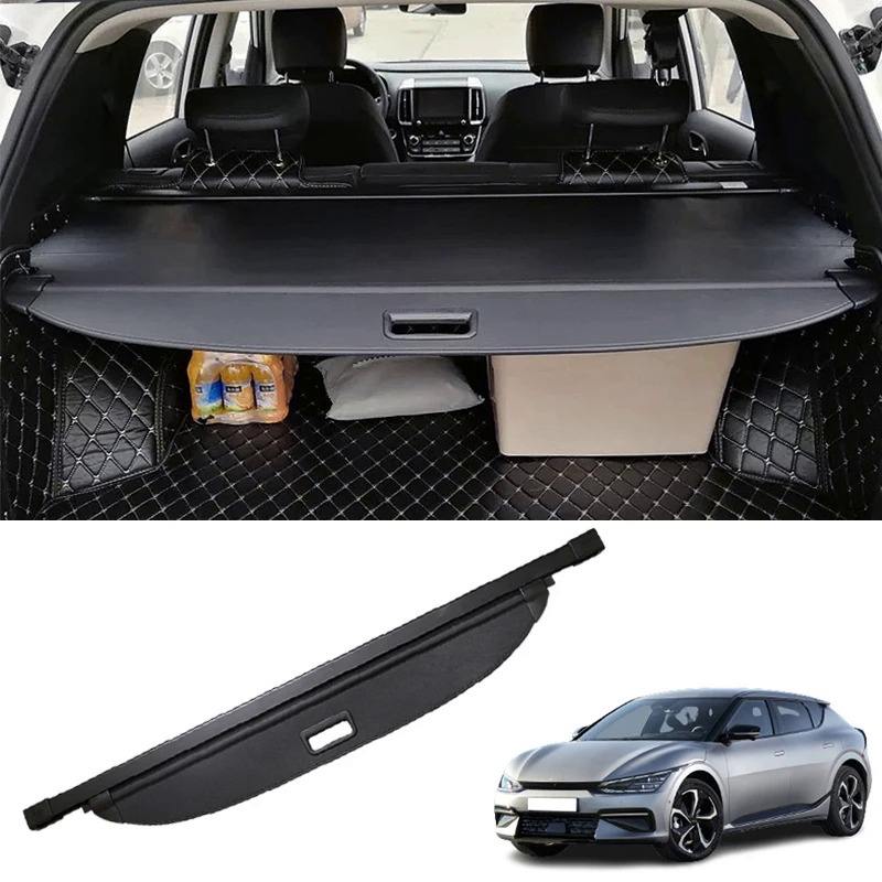 For Kia EV6 trunk lid ev6 cargo cover retractable cargo cover carbon ...