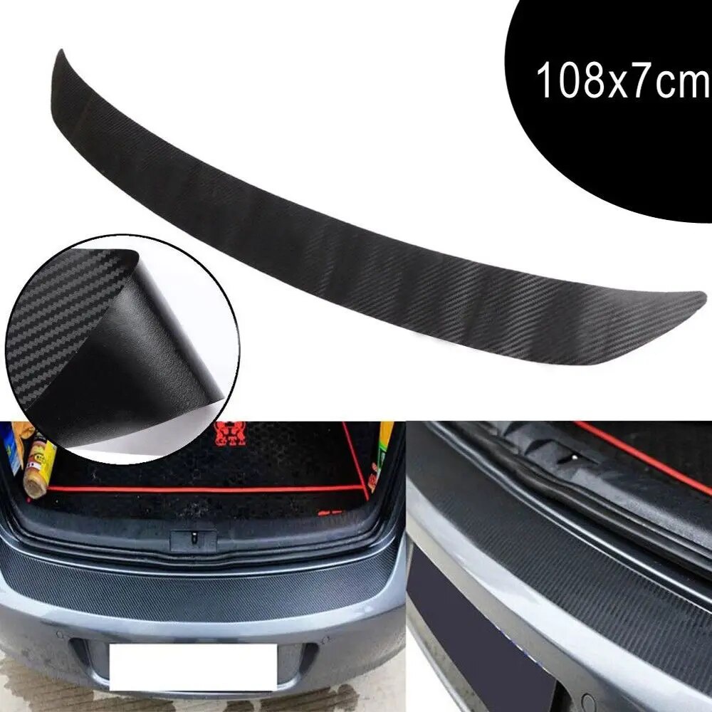 Carbon Fiber Rear Bumper Sticker Trim Protector For VW Golf MK6 GTI R20 ...
