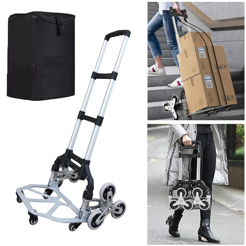 Delivery Trolley On Wheel 150KG All-terrain Stair-Climbing Trolley With ...