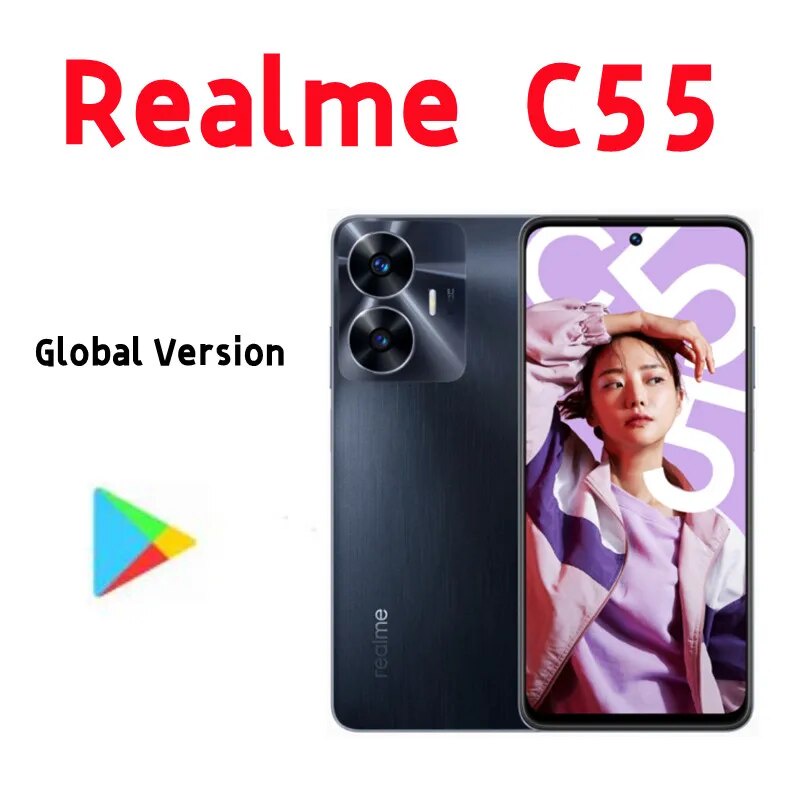 Russian Version Realme C55 New 64MP AI Camera Helio G88 Processor 6,72 ...