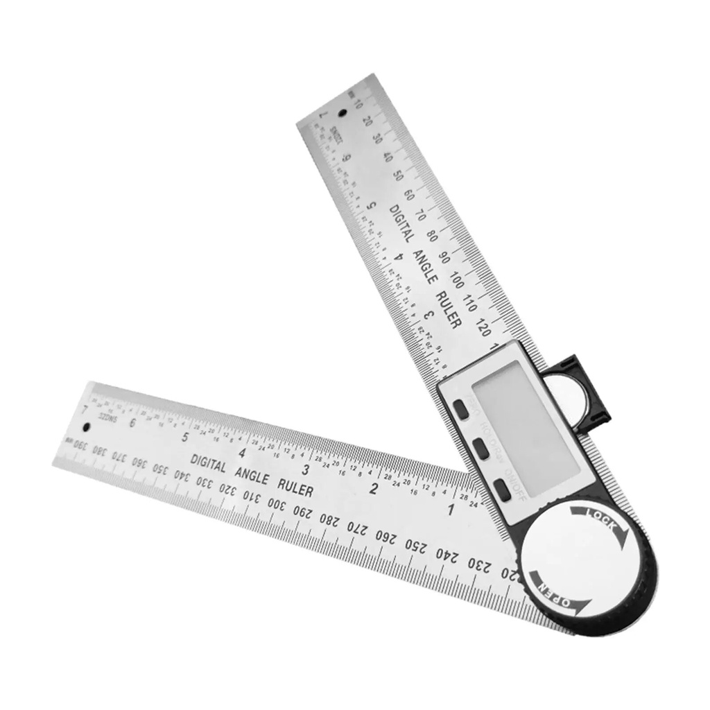 2 in 1 Ruler Digital Angle Finders Woodworking Tools with LCD Display ...