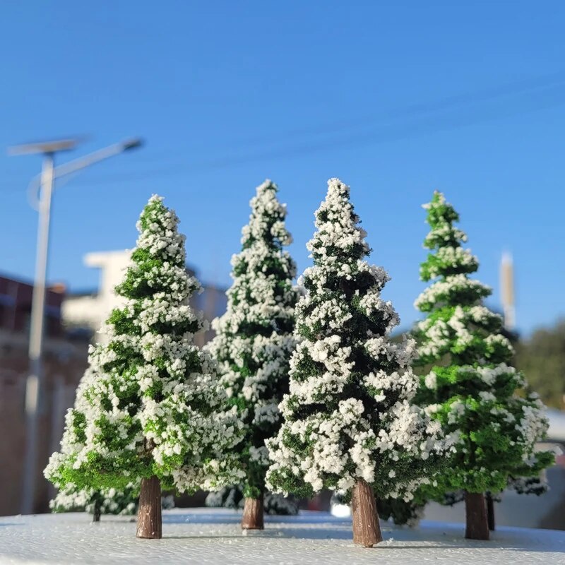 1:87 Scale Cedar Model Pine Trees Cedar Landscape Miniature Train ...