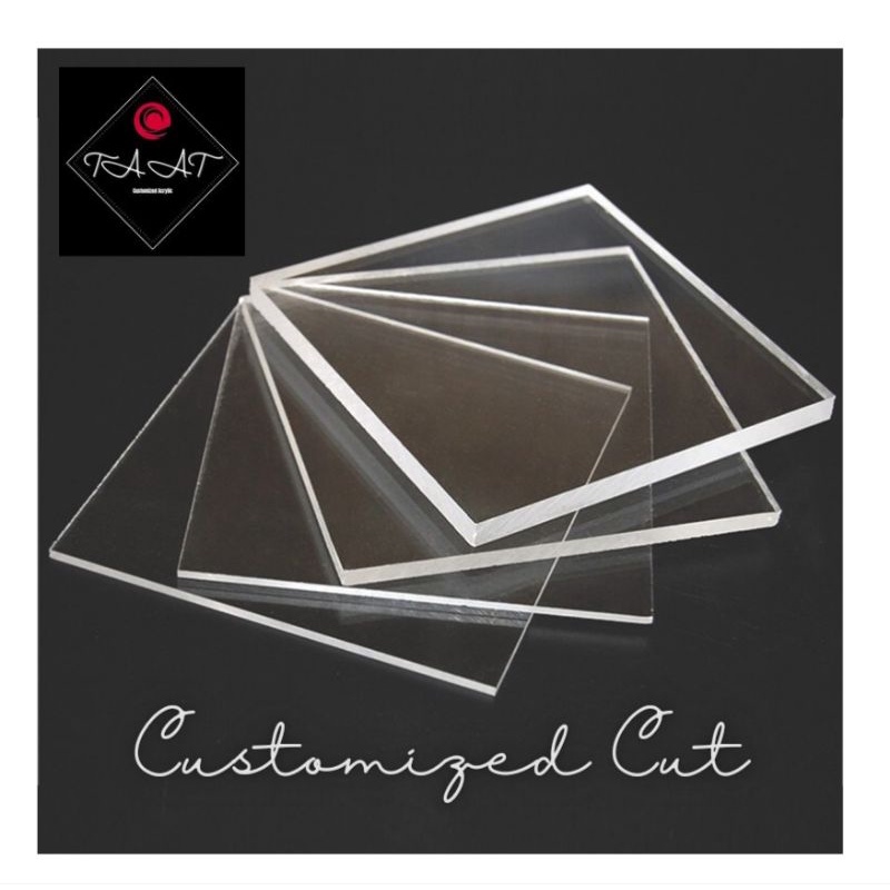 customized cut clear Acrylic sheet(2mm & 3mm thickness)1.5x3ft | Shopee ...
