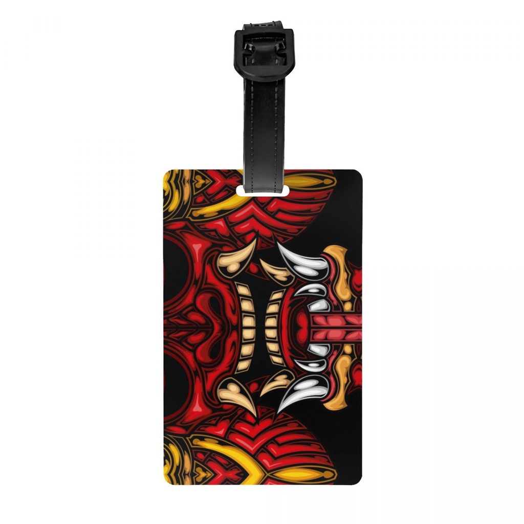 Hannya Barong Luggage Tag for Suitcases Fashion Japanese Samurai Demon ...