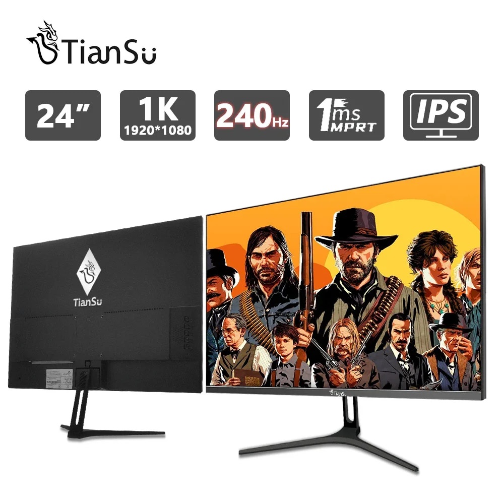 ☜TIANSU 24 Inch Monitor 240Hz 1080P 144Hz Monitor Gamer for PC HDMI ...