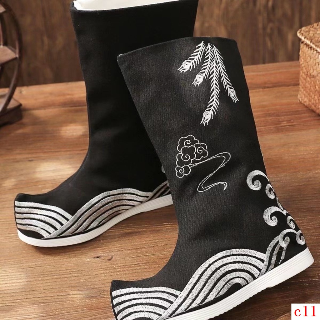 Hanfu Shoes Men's Inner Tang Dynasty Boots Flying Fish Suit Men's ...