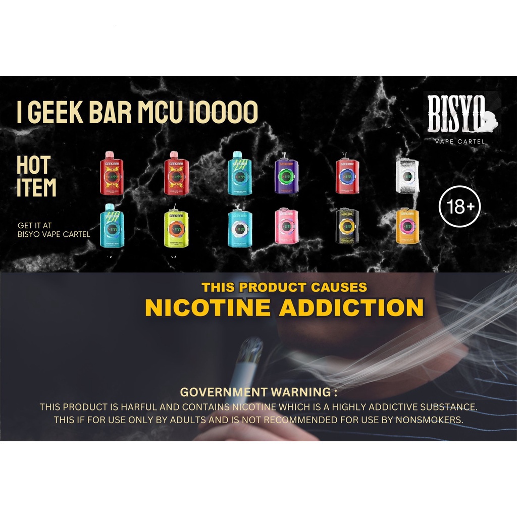 Geek Bar MCU 10000 with Screen THG 6TLC | Shopee Philippines