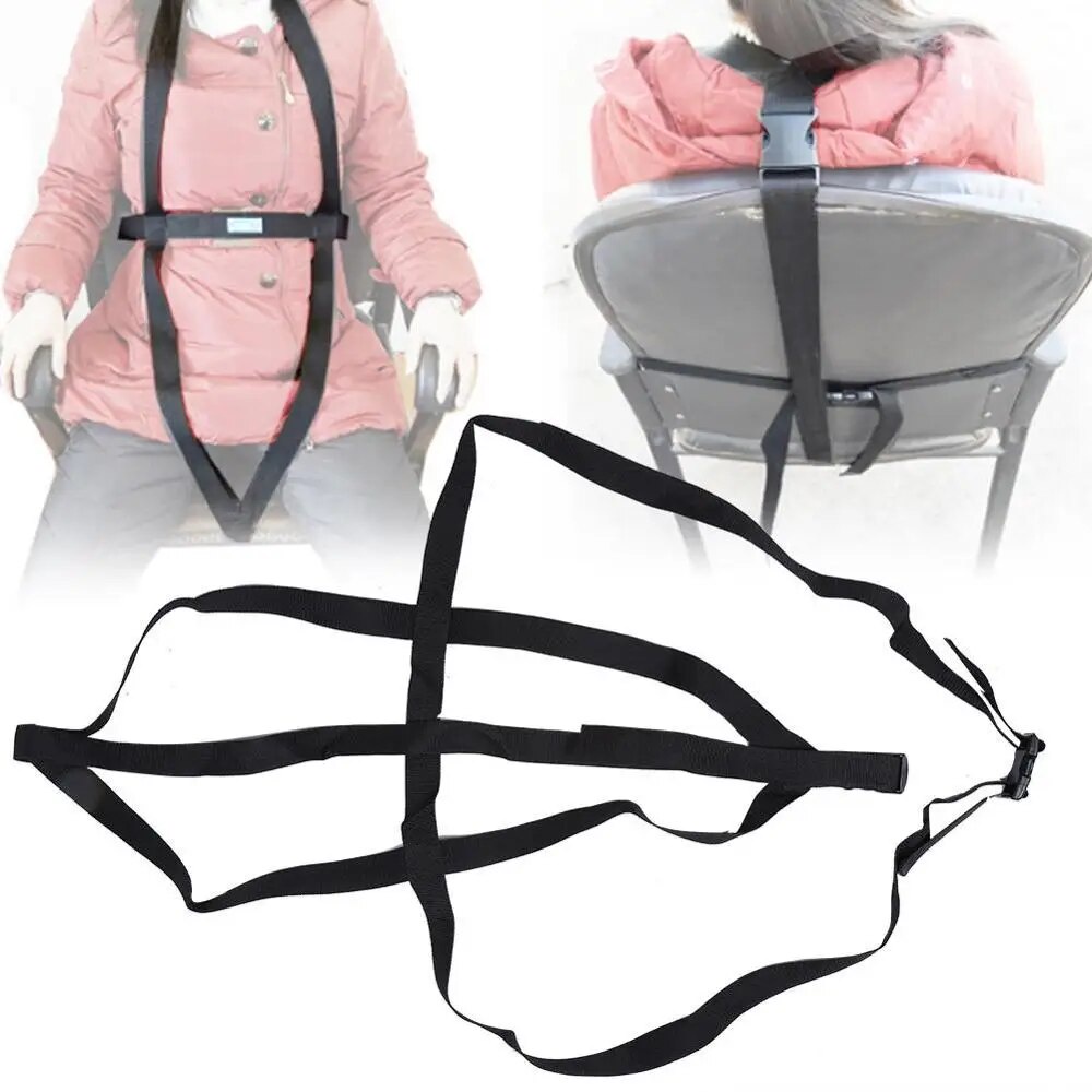 Simple Safety Medical Wheelchair Seat Belt Restraint Chest Cross ...