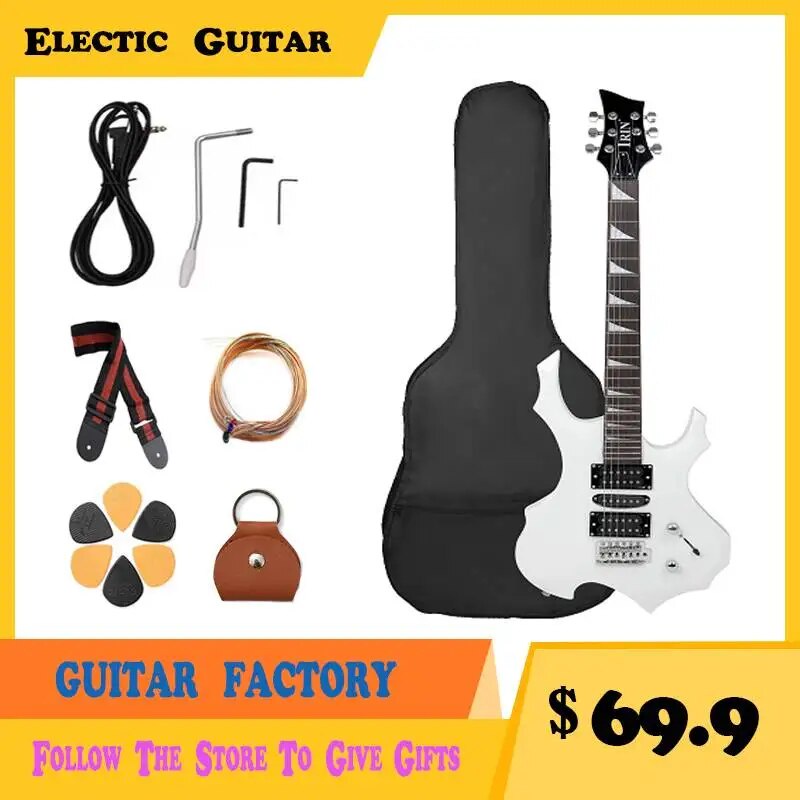 24 Frets 6 Strings Electric Guitar Maple Body Electric Guitar Guitarra ...