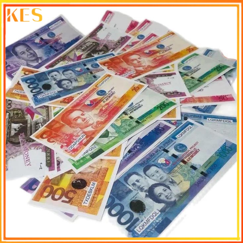 Philippine Peso Play Money Bills Fake money Bills small/big | Shopee ...